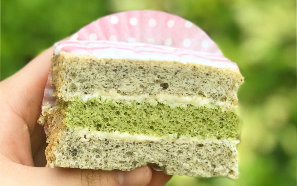 Black Sesame and Matcha Angel Cake Slices – Andrew in the Kitchen