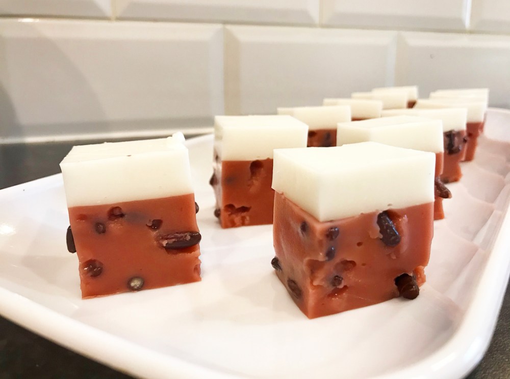 Coconut and Red Bean Pudding (椰汁紅豆糕) – Andrew in the Kitchen