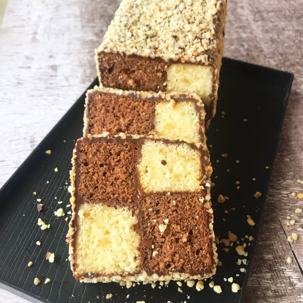 Chocolate Hazelnut Battenberg Cake – Andrew in the Kitchen