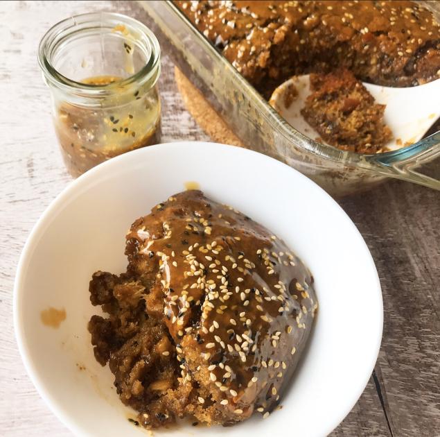 Sticky Sesame Toffee Pudding – Andrew in the Kitchen
